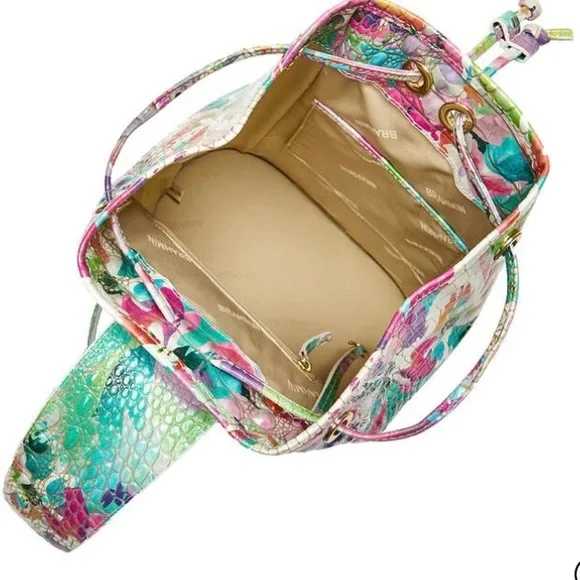 Brahmin | Bags | Brahmin Allie Sling Backpack Daylily Watercolor | Poshmark